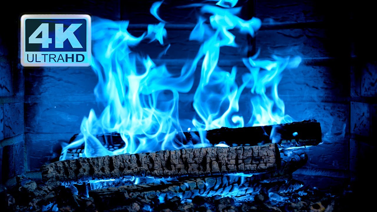 🔥 BLUE FIRE 4K Ultra HD. Halloween 2024 - YouTube