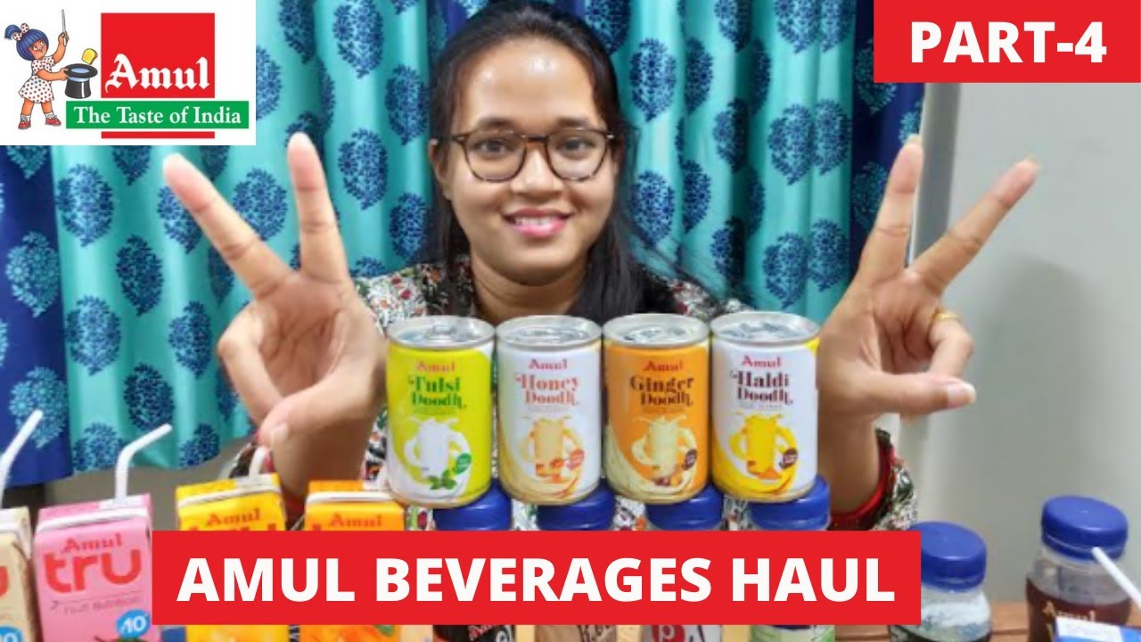 Amul Beverages Haul (Part-4) | Amul Immunity Shot Range Review | Amul ...