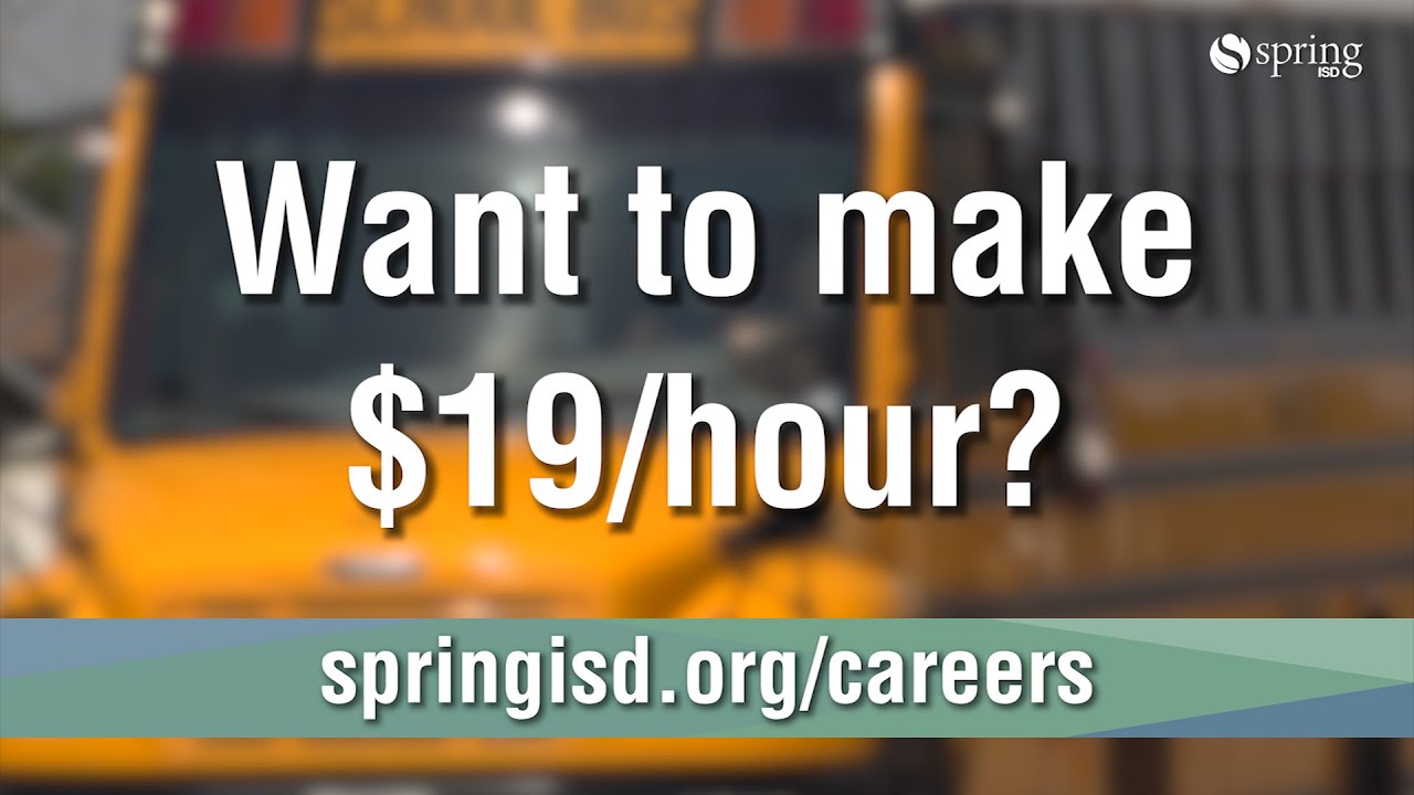Join our TEAM at Spring ISD Transportation! - YouTube