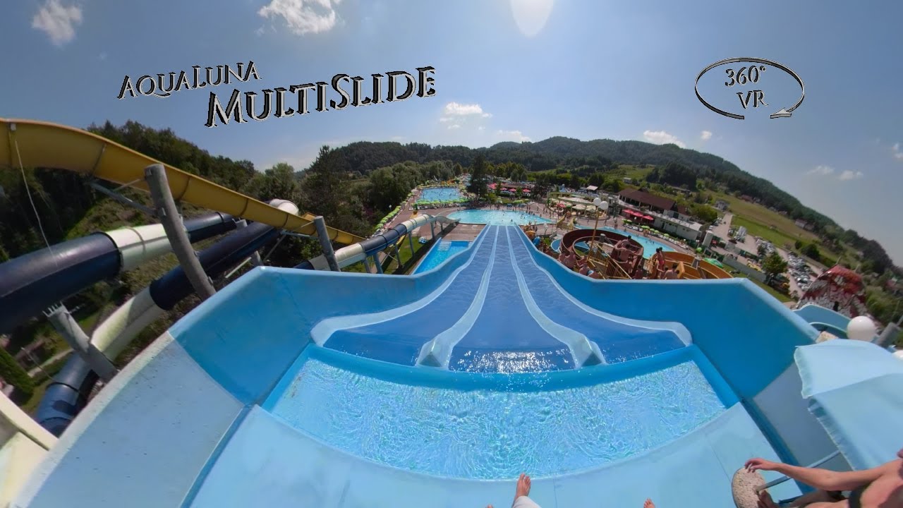 Aqualuna Multislide 360° VR POV Onride - YouTube