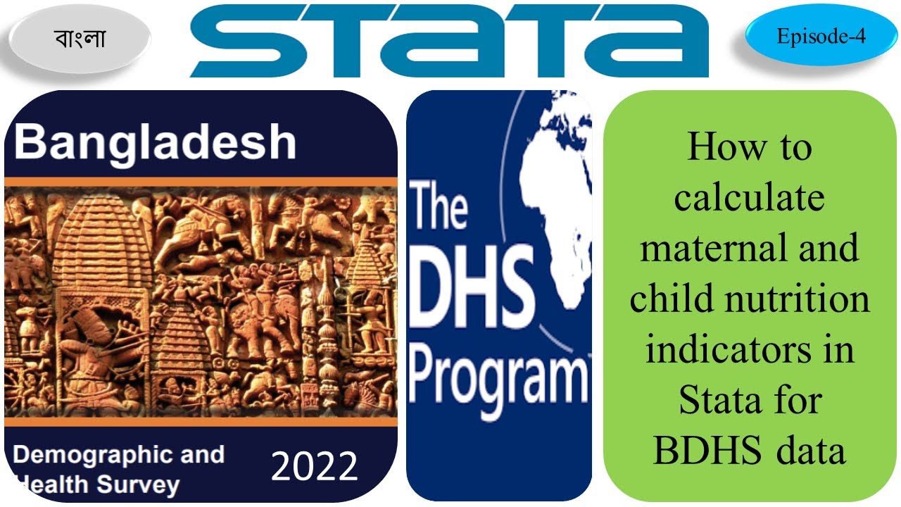How to calculate maternal and child nutritional indicators in Stata for ...
