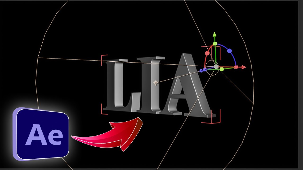 4D Cinematic Metallic Text in After Effects - No Plugins | After ...