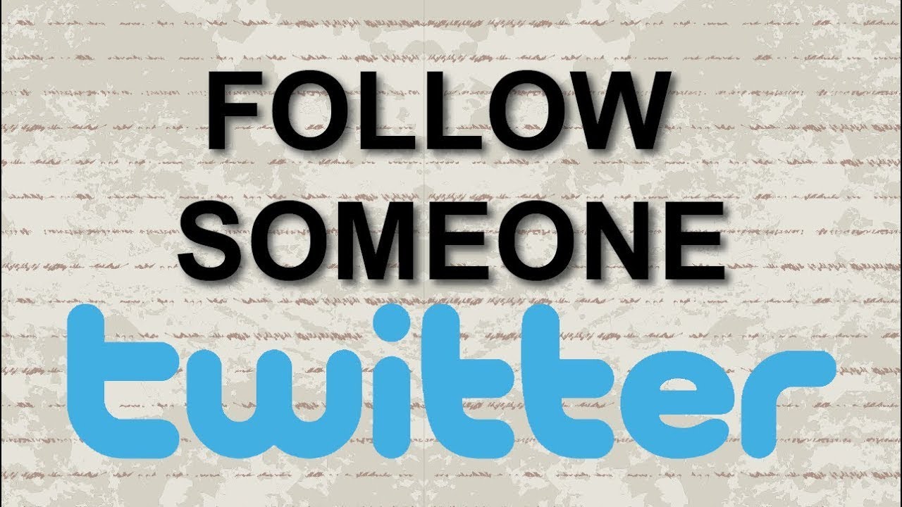How To Follow Someone On Twitter - YouTube