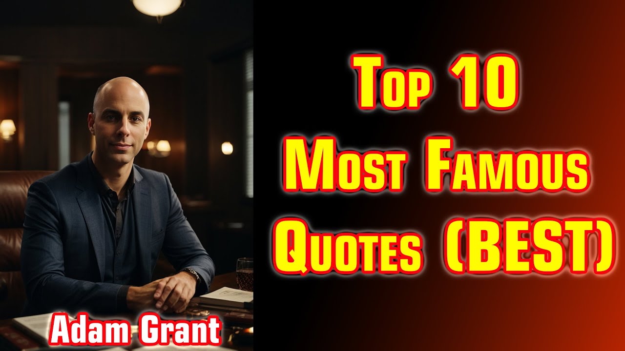 Top 10 Most Famous Adam Grant Quotes Best - YouTube