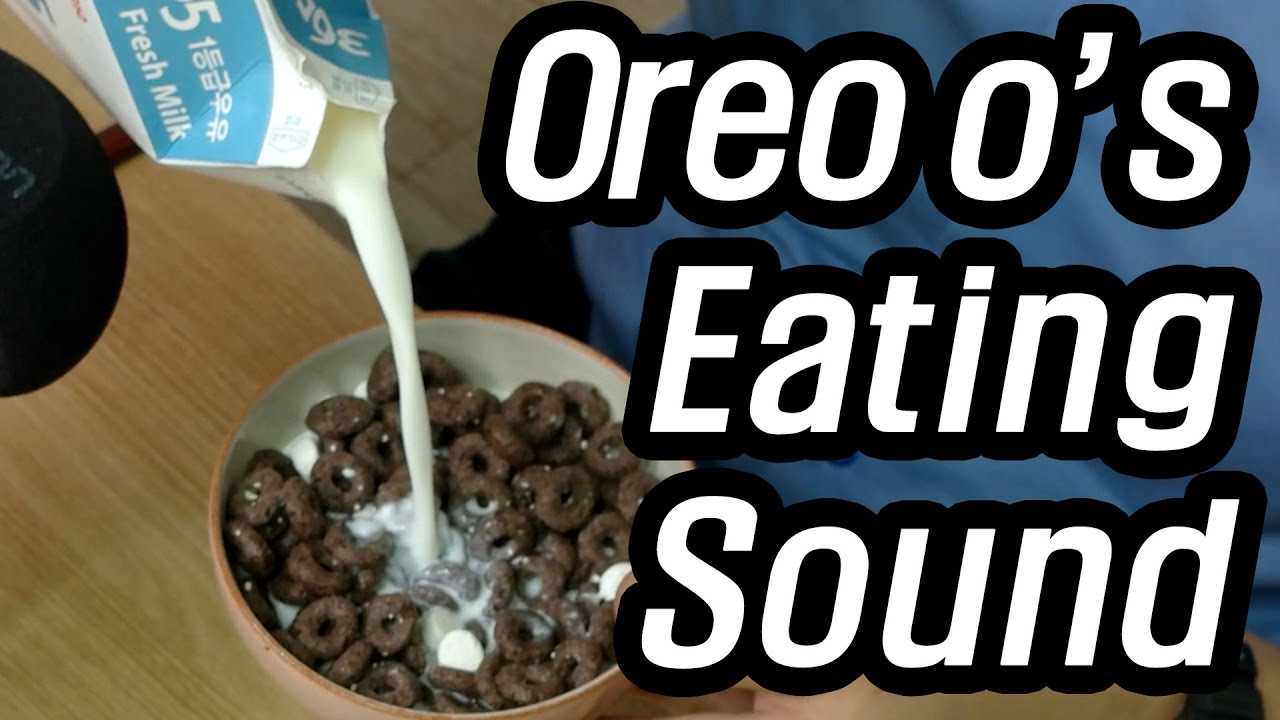 Asmr ㅣ 오레오 오즈 극 리얼사운드 먹방 L 시리얼 우유 이팅사운드 Eating Oreo Os Youtube
