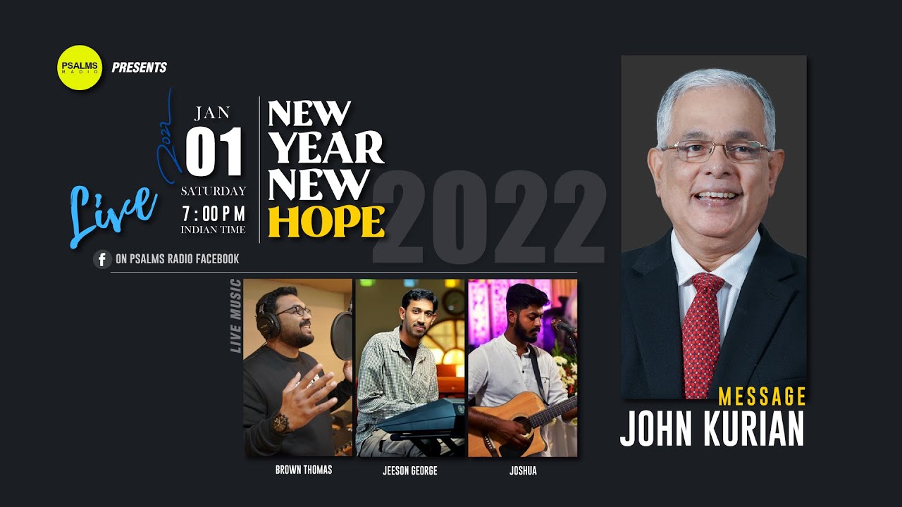 New Year New Hope - Music & Message LIVE | John Kurian | Brown Thomas ...