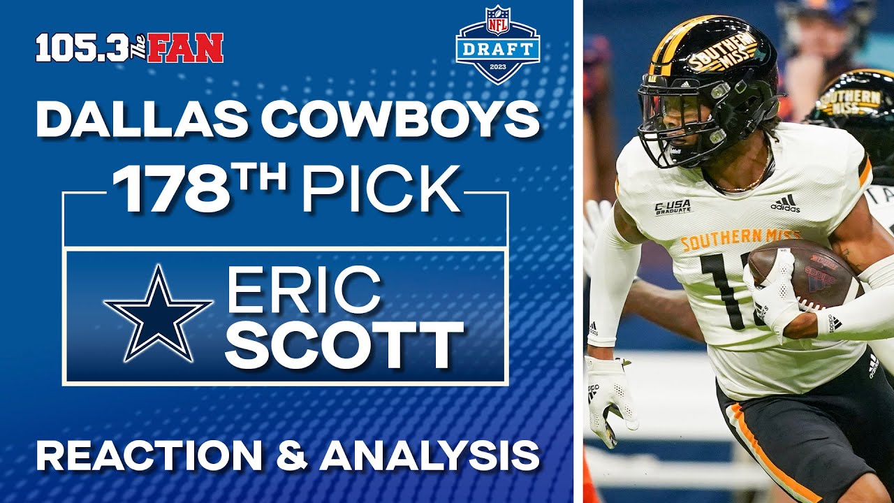 Cowboys Draft Eric Scott, Southern Miss CB With 178th Pick In 2023 NFL ...