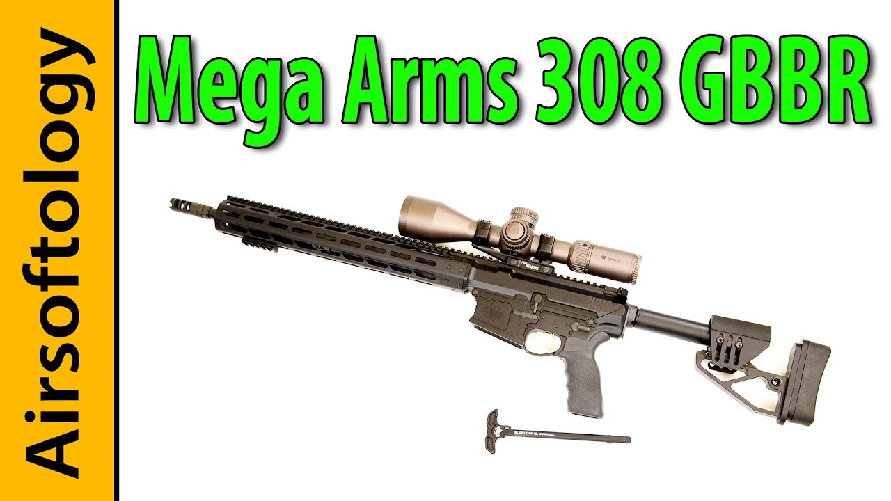 Mega Arms .308 Gas Blowback Rifle from PTS | Airsoftology SHOT Show ...