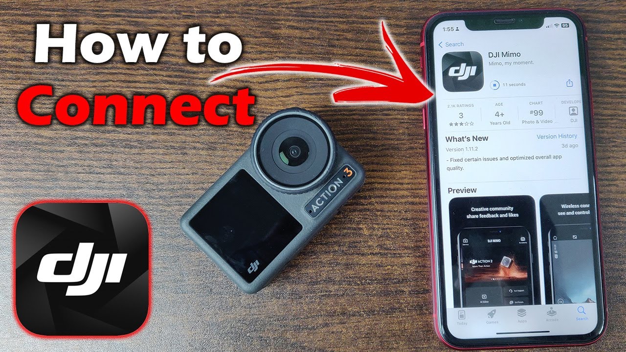 How to Download DJI Mimo App on iPhone and Connect DJI Action 3/4 ...