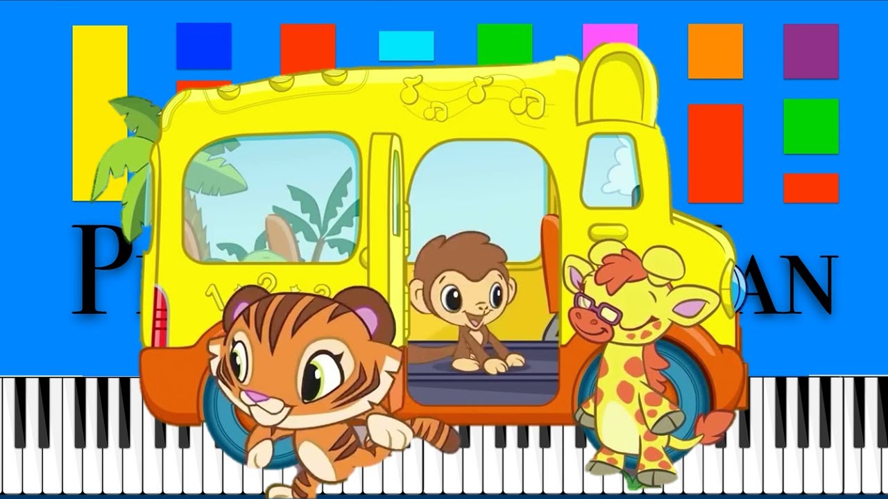 Leapfrog - Learning Friends Theme Song Slow EASY Medium 4K Piano ...