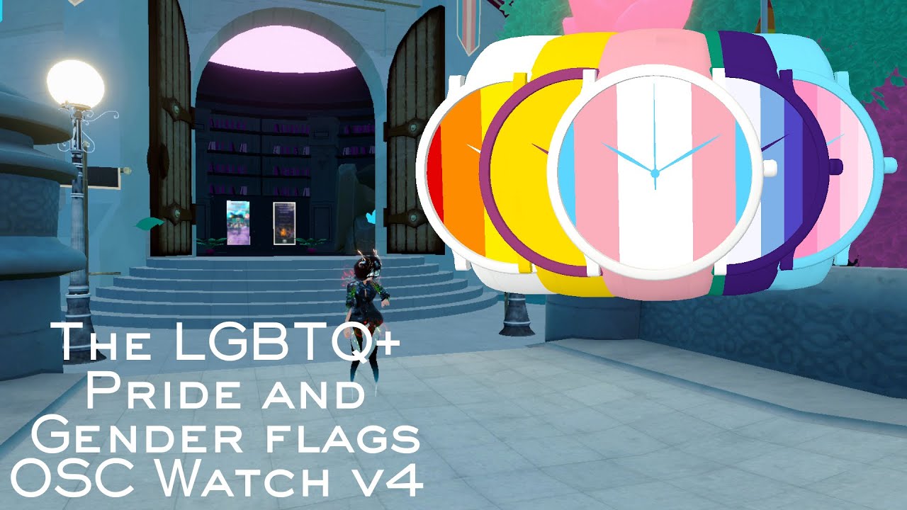 The LGBTQ+ Pride and Gender flags OSC Watch v4 system for VRChat 3.0. avatars - VRCFury - Quest ...