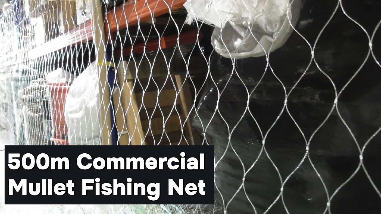 500 meter Commercial Mullet Fishing net - YouTube