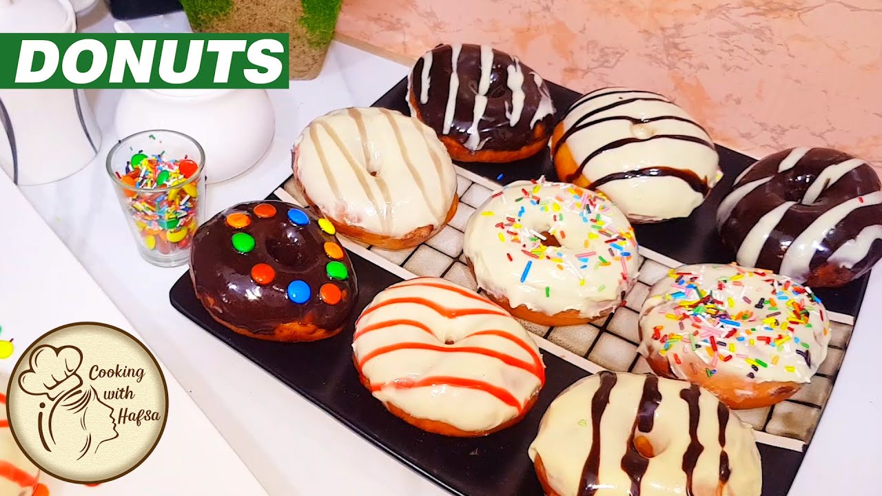 Donuts/doughnuts/kids recipe/chocolate donut/homemade glazed donut ...