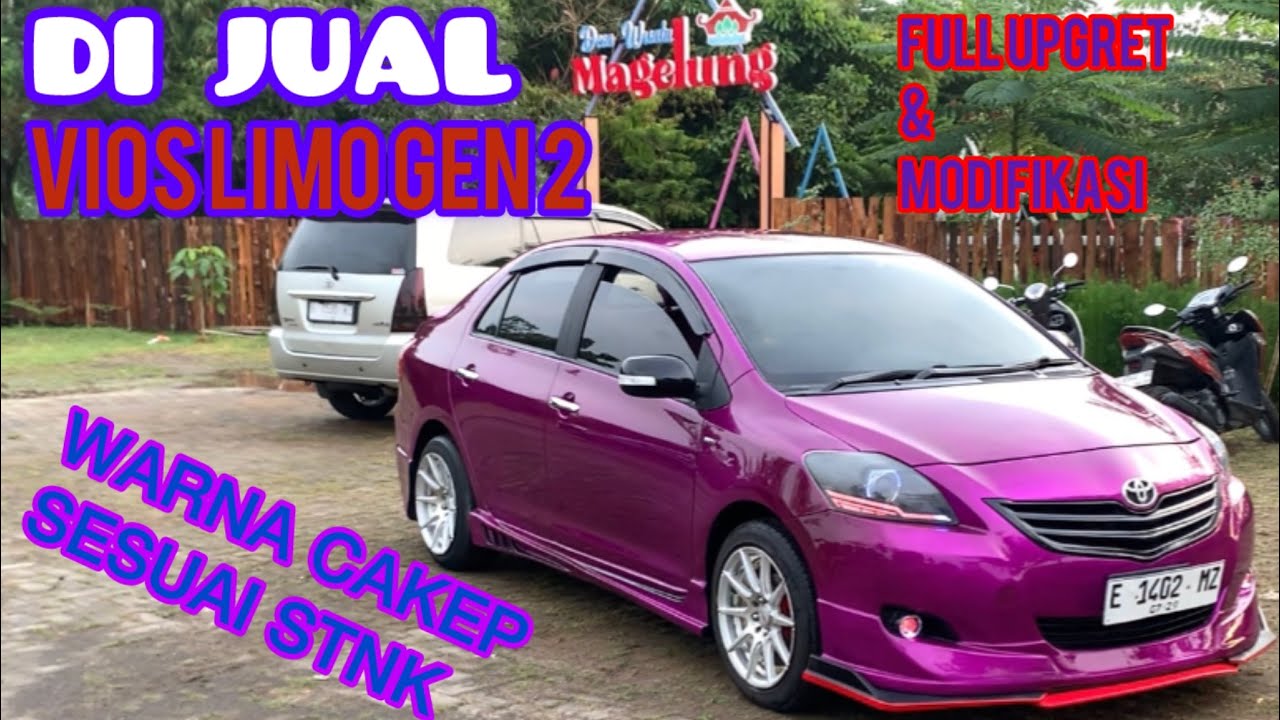 VIOS LIMO GEN 2 FULL UPGRET MODIFIKASI WARNA UNGU CANDY TANPA MINES ...