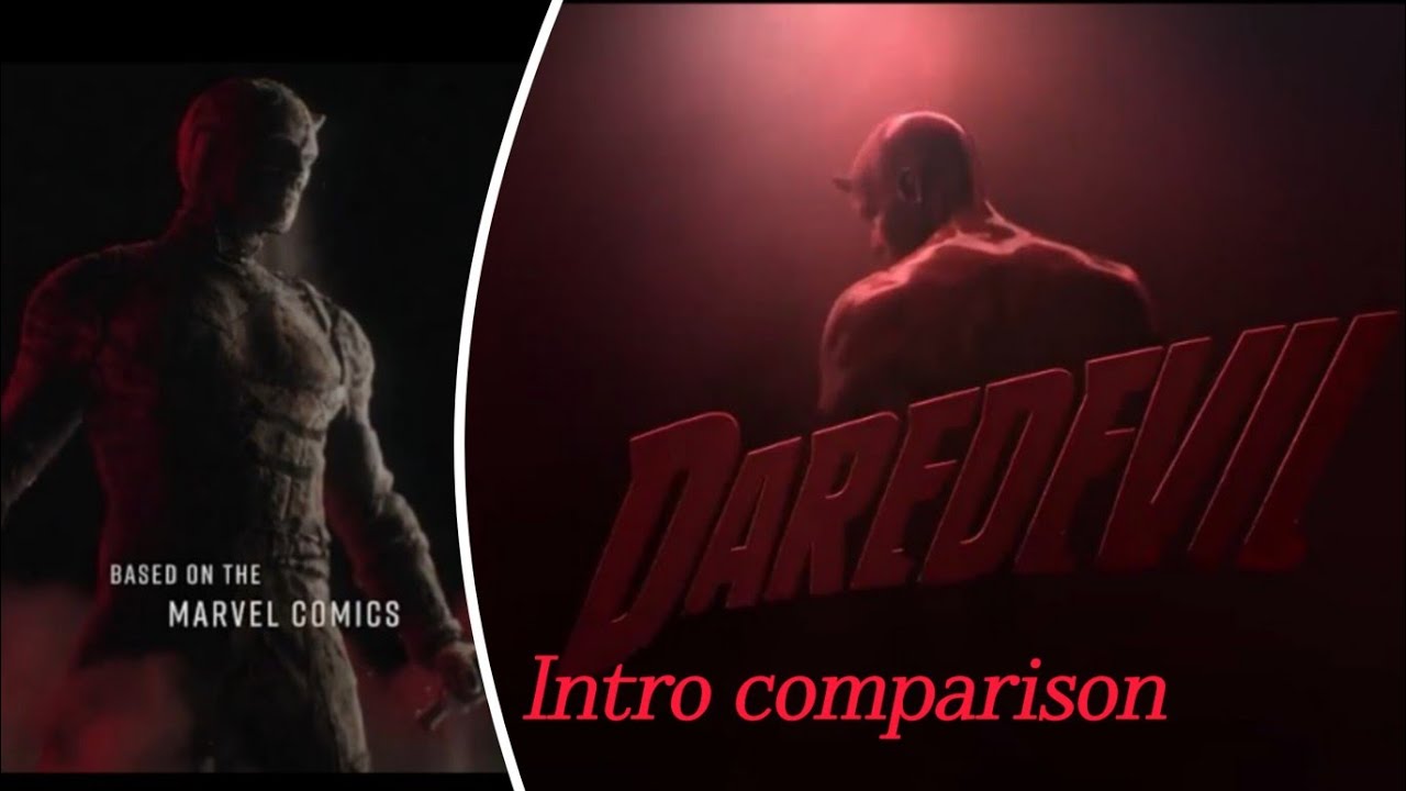 Netflix Marvel's Daredevil vs New Daredevil Born Again opening titles ...