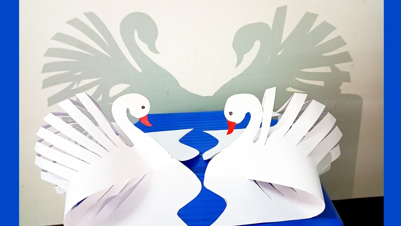 Saraswati Puja Craft Ideas || How To Make Swan With Paper || DIY paper ...