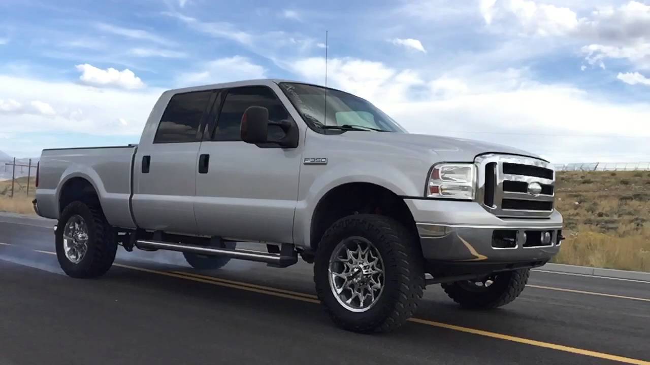 6.0 powerstroke burnout - YouTube