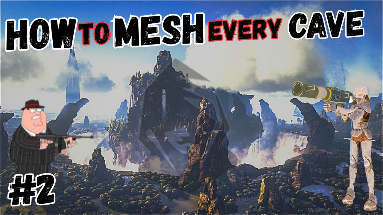 HOW TO MESH CENTRE PEARL CAVE │ Ark Ascended │ Mesh Anything - YouTube