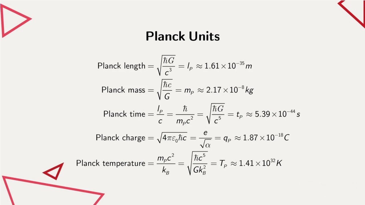 وحدات بلانك Planck Units - YouTube