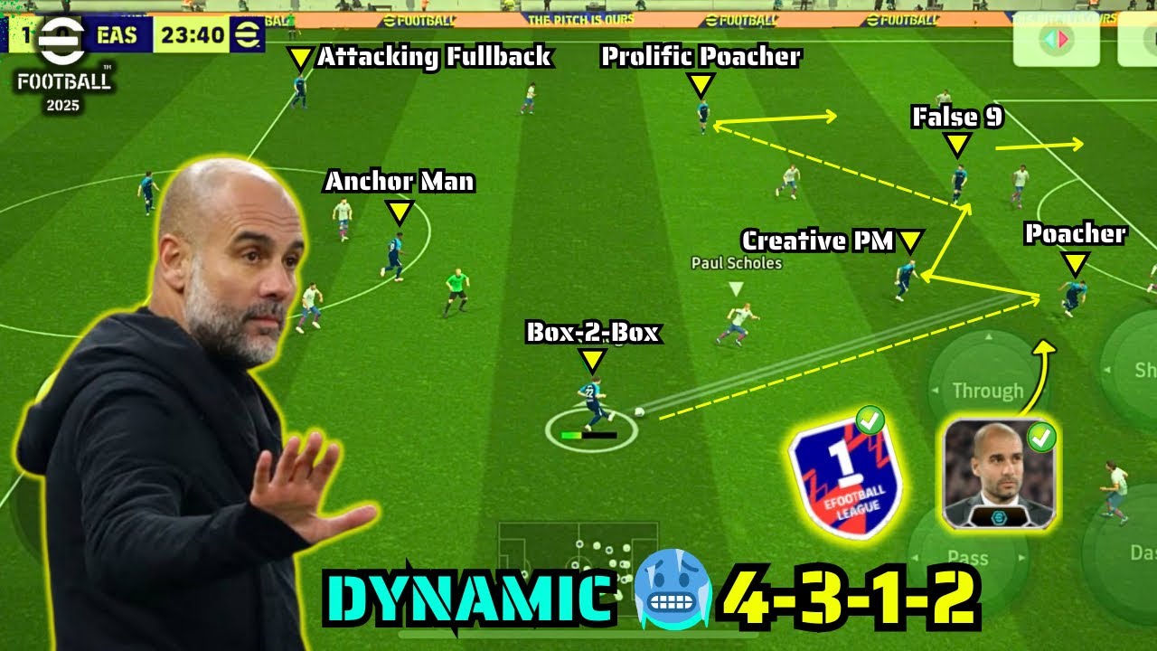 Dynamic 4-3-1-2 🥵 Best Possession Formation You Must Try In eFootball ...
