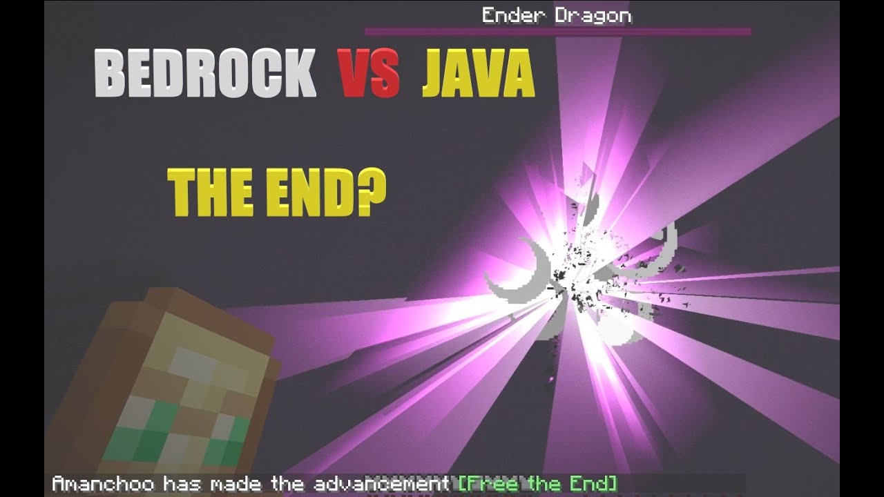 The End? Minecraft Bedrock vs Java pt22 - YouTube
