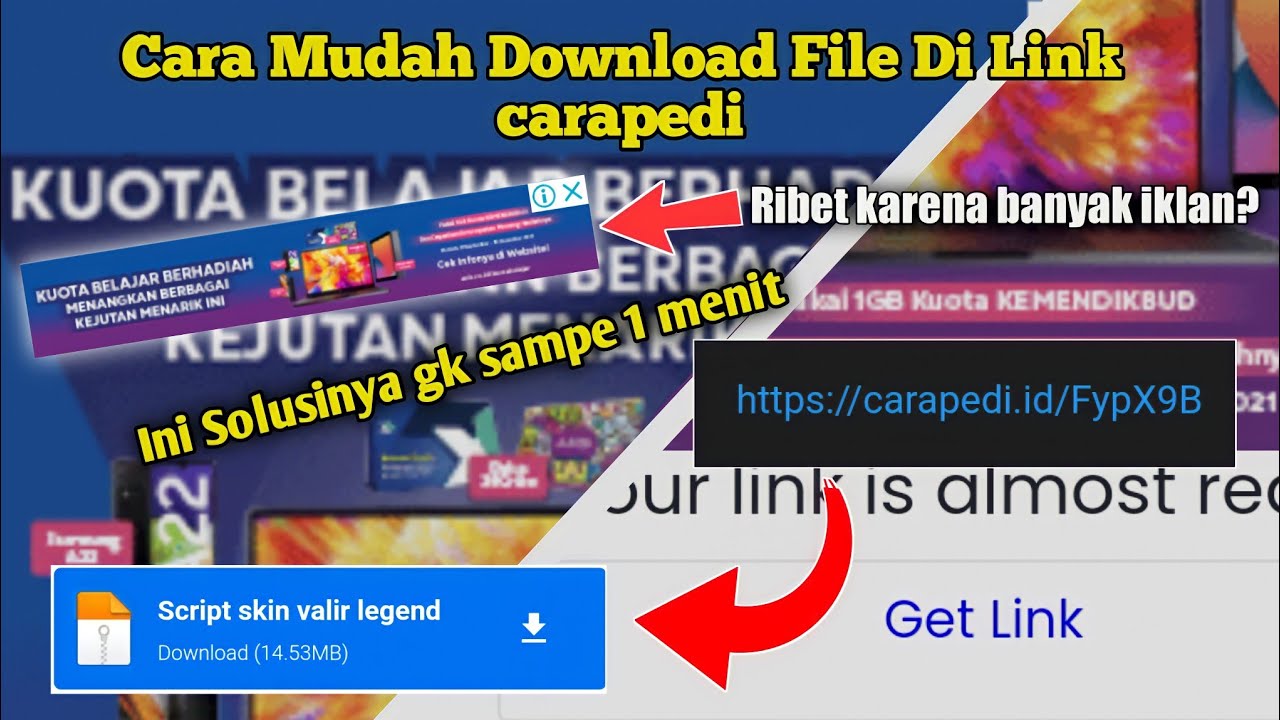 Cara Mudah Download File Di Link Carapedi 2021 - YouTube