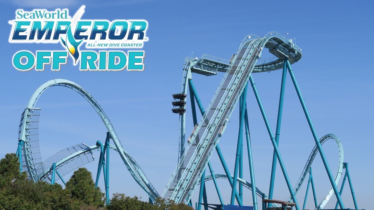 Emperor Off-Ride Footage, SeaWorld San Diego B&M Dive Coaster | Non ...