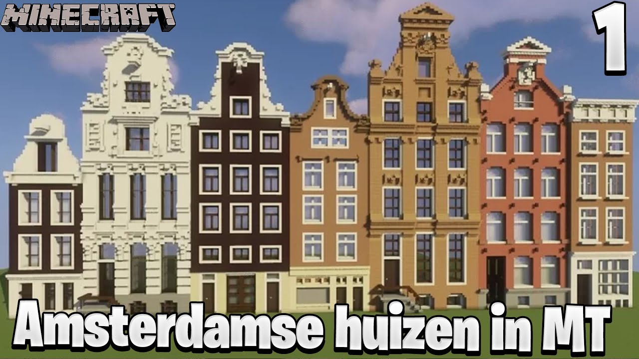 Amsterdamse Gebouwen in MineTopia! | MineTopia #1 - YouTube