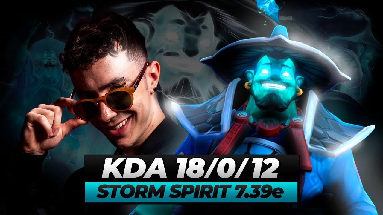 RAMPAGE: 18 KILLS STORM SPIRIT GAMEPLAY - Patch 7.39e - YouTube