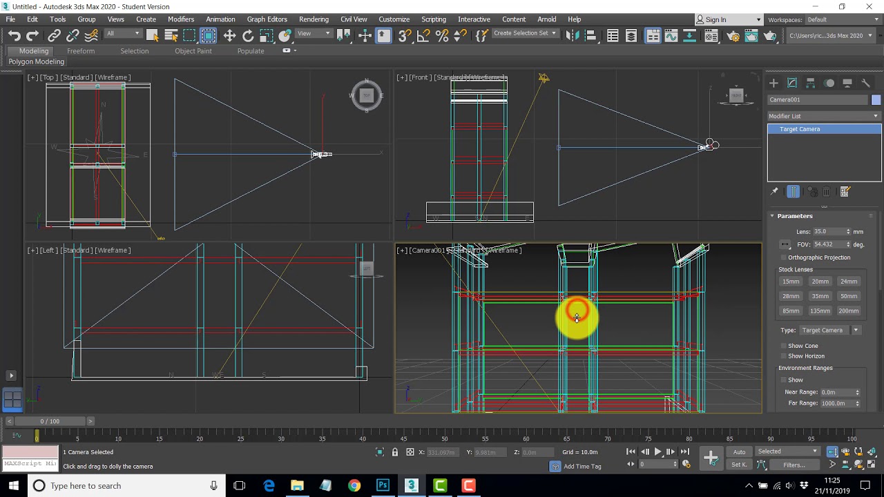 3DS MAX 2020 RENDERED PERSPECTIVE SECTION PART 2 - YouTube