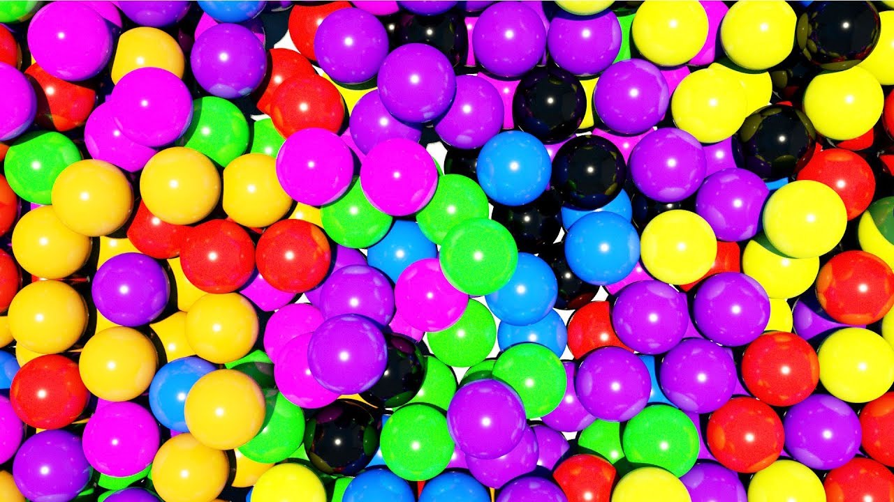 Learn Colors & With BALL PIT SHOW for Children - Giant Surprise Eggs ...