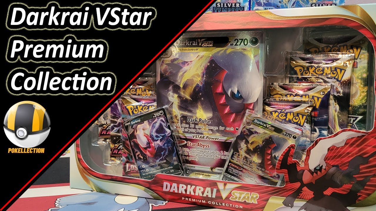 Darkrai VStar Premium Collection Box Pokemon Opening Black Friday Deal ...