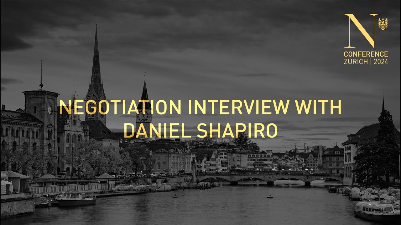 Negotiation Interview with Daniel Shapiro Episode 2 - YouTube