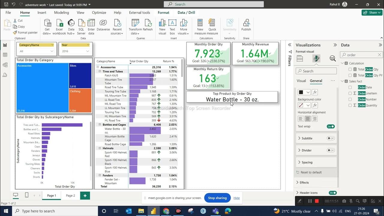 Powerbi Lecture Report Creation Ytd Mtd Qtd Day 15 Nmd Pvt Ltd Data Analytics Courses