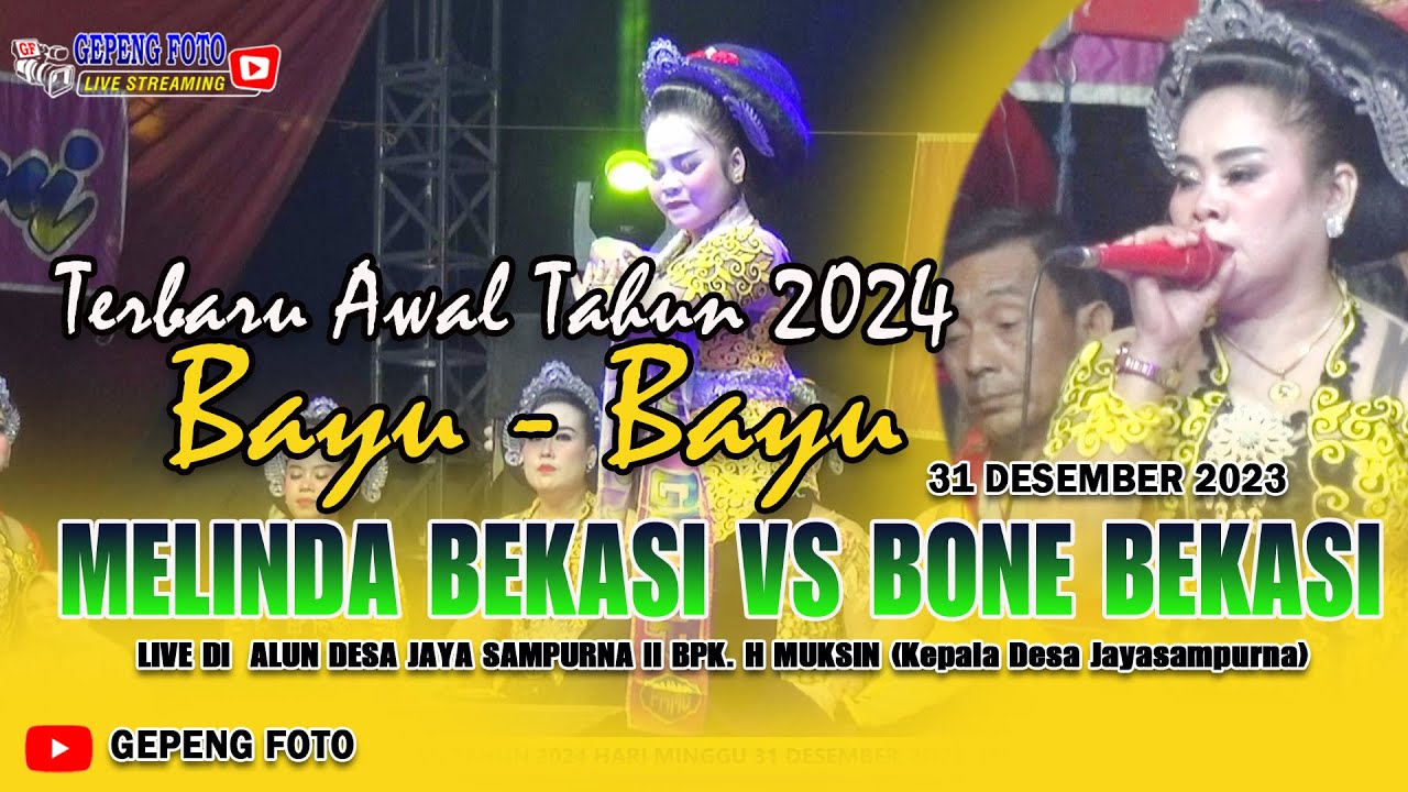 BAYU - BAYU DUET JAIPONG MELINDAVS BONE ll BEKASI ll LIVE DI DESA JAYA ...