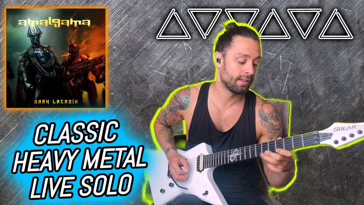 ⚔️ Classic Heavy Metal solo by Attila Voros ⚡ Amalgama - 'Dark Lacroix ...