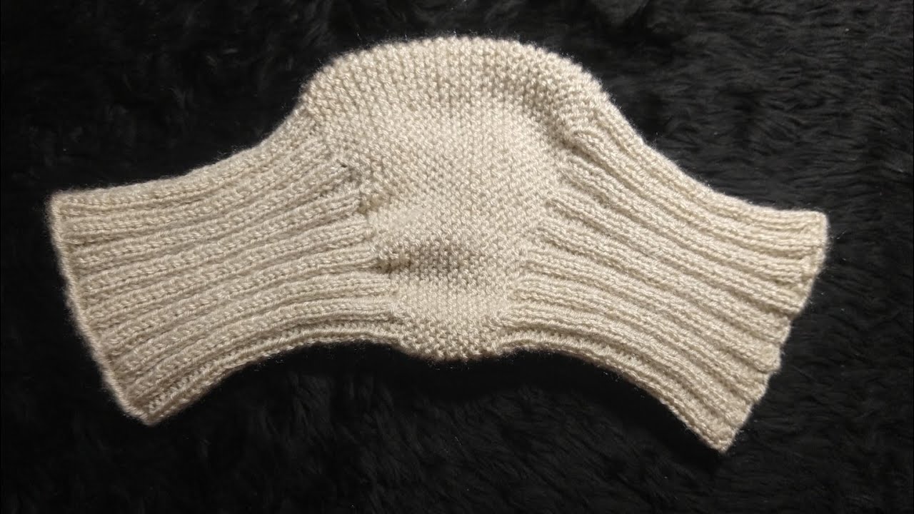 Knitting Knee Cap #Knee Warmer (Eng.Sub) घुटनों के कवर की आसान बुनाई ...