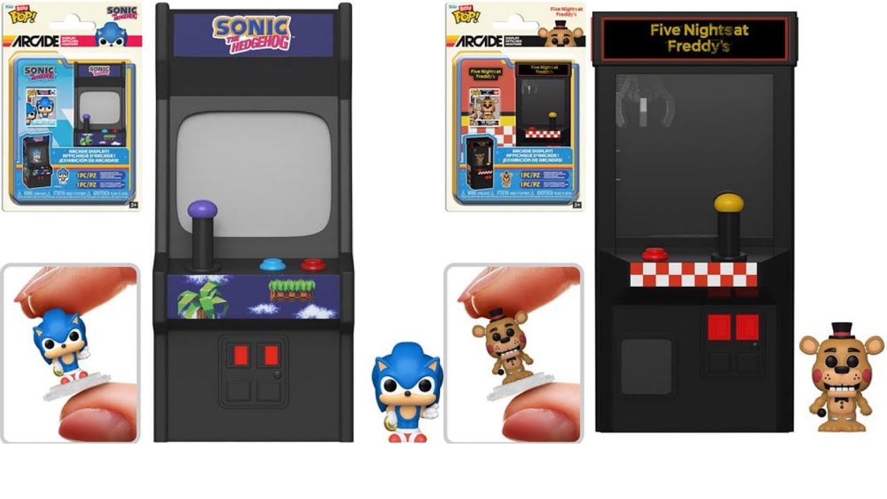 New Retro 80s Arcade Funko Bitty Pops, Sonic Five Nights at Freddy’s ...