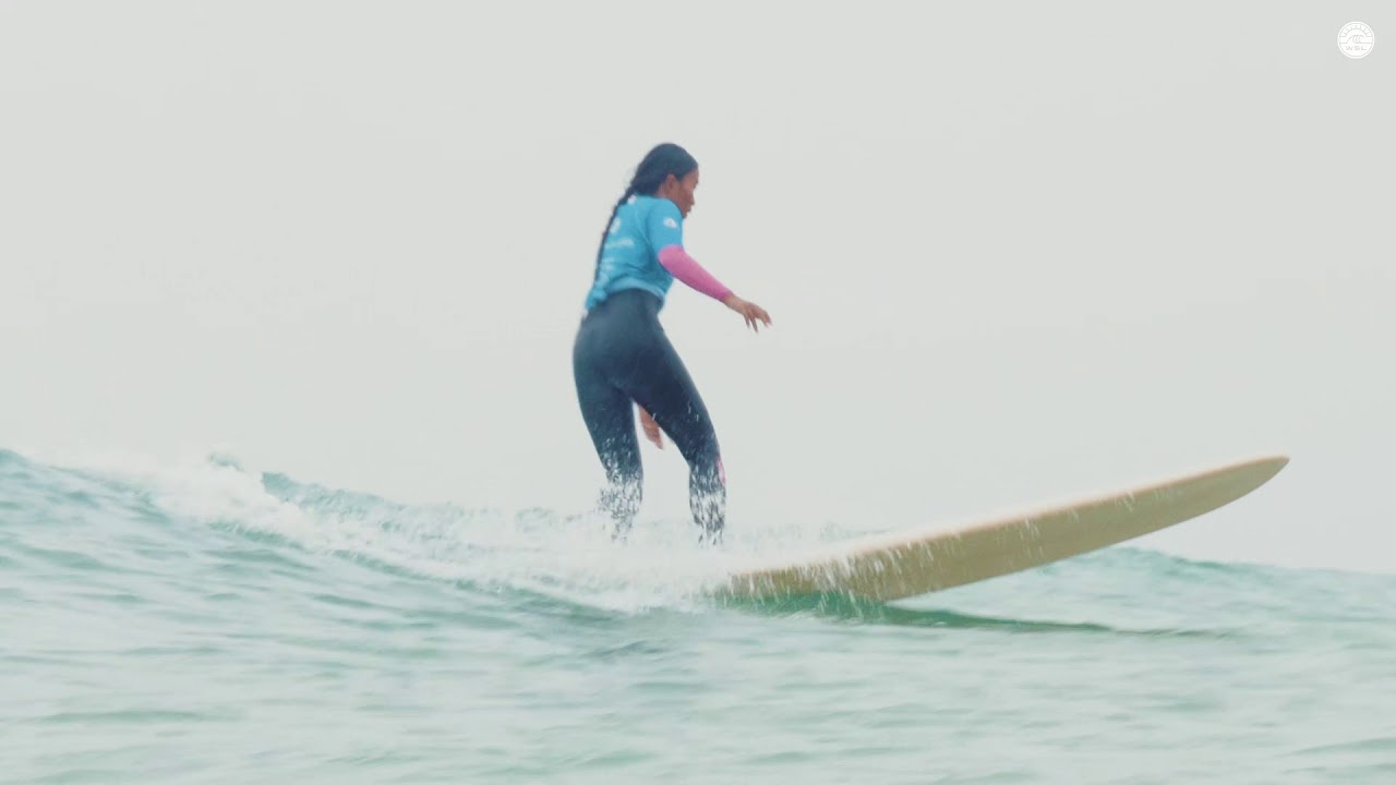 Aping Agudo wins Boardmasters 2018 UGG Women's Longboard Pro - YouTube