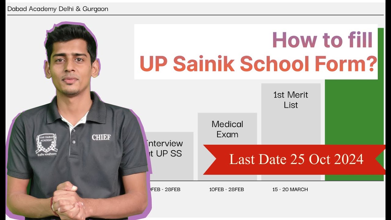 UP Sainik School Lucknow & Sainik School Gorakhpur Online Apply 2024 ...