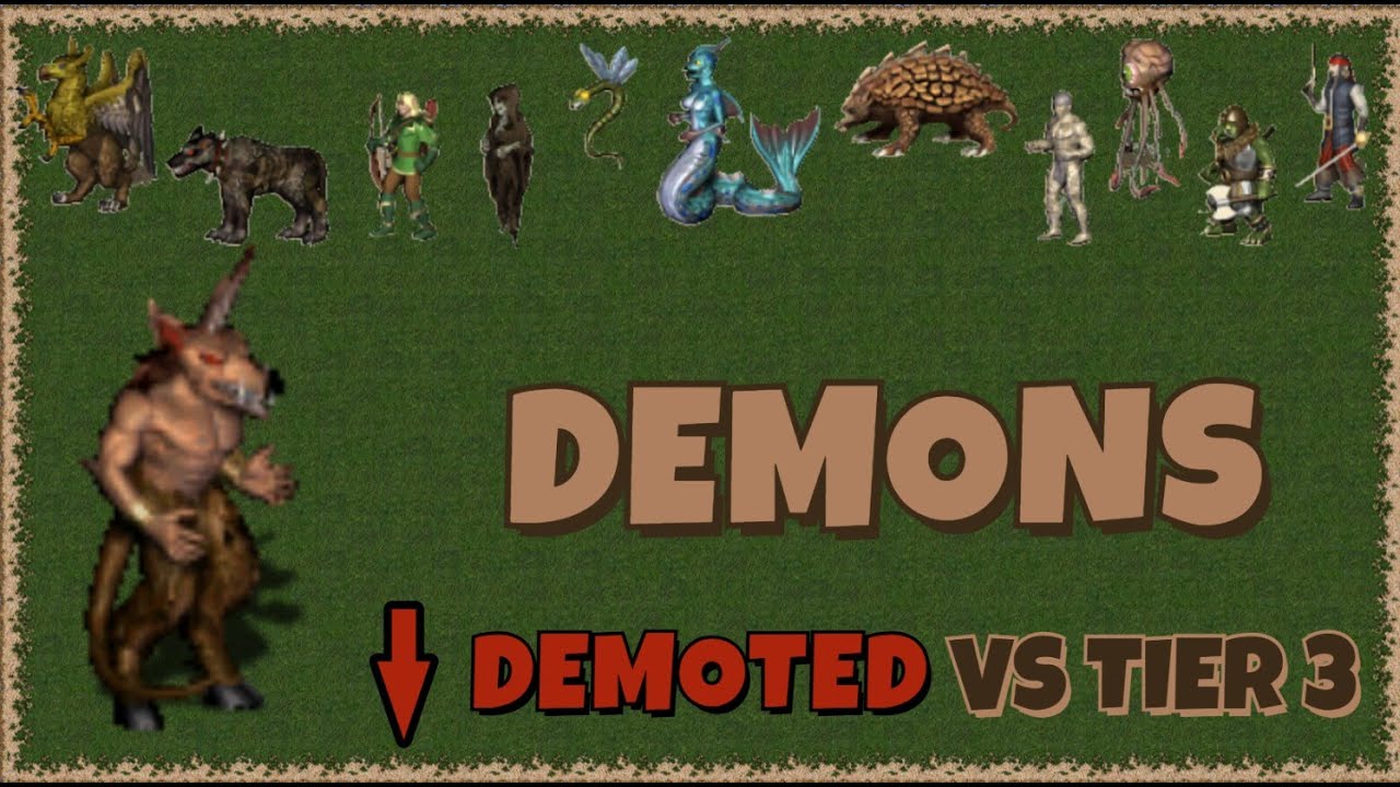 Demons DEMOTED vs all level 3 units in Heroes 3 - YouTube