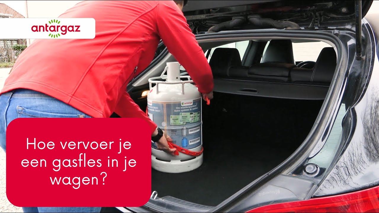 Hoe vervoer je een gasfles in de auto? - YouTube