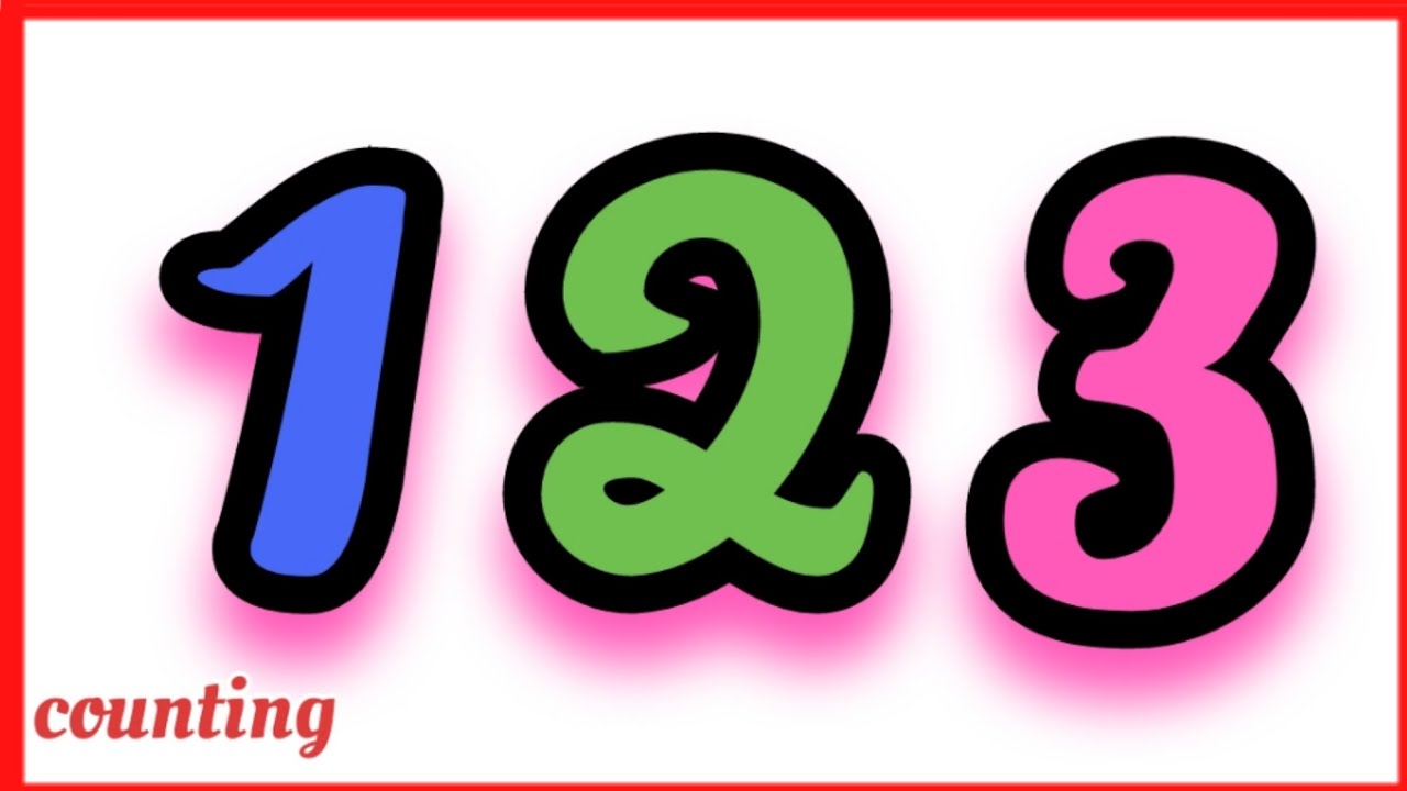 one,two, three counting // Learning Numbers// Learn and count / A for ...