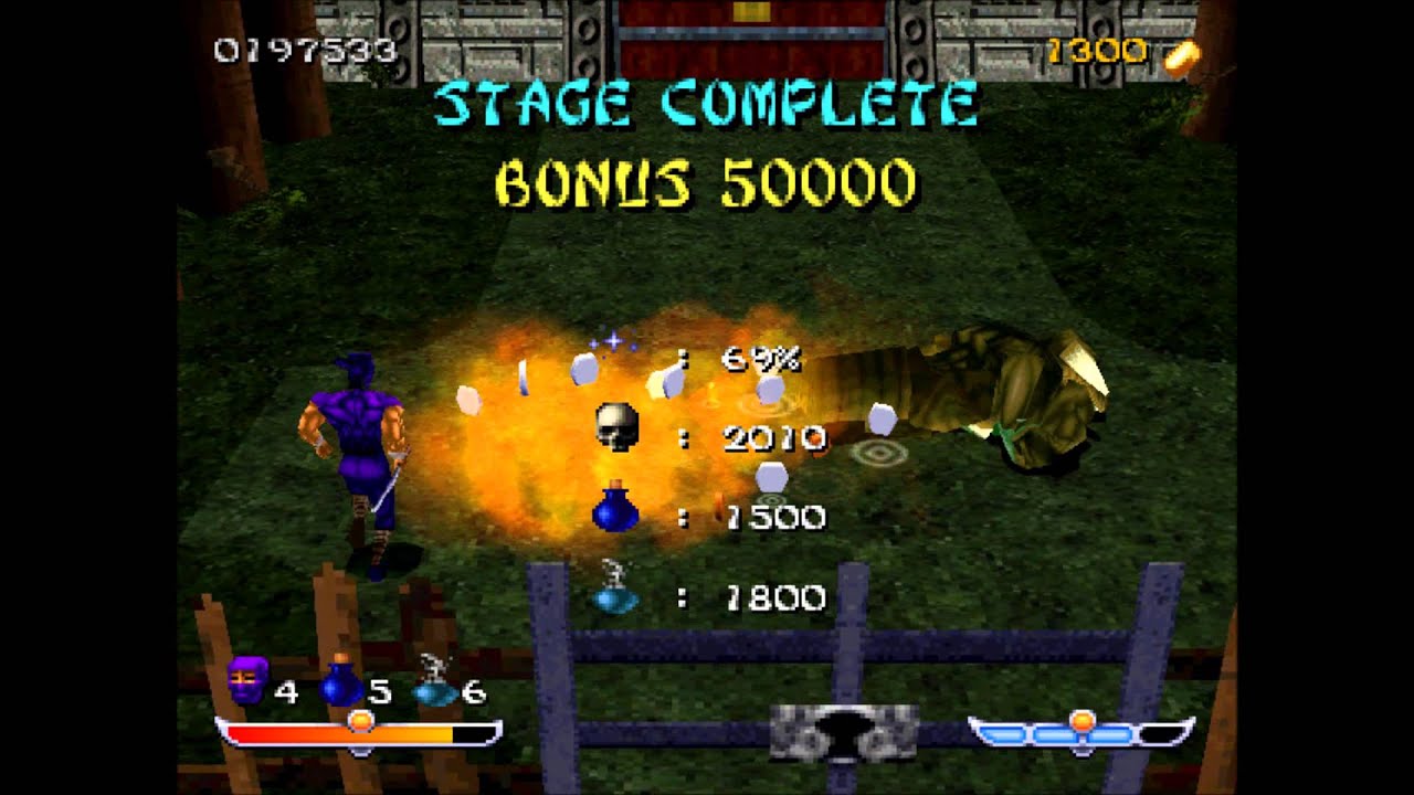 Ninja: Shadow of Darkness (PS1) - Boss Battle (Forest/Level 1) - YouTube