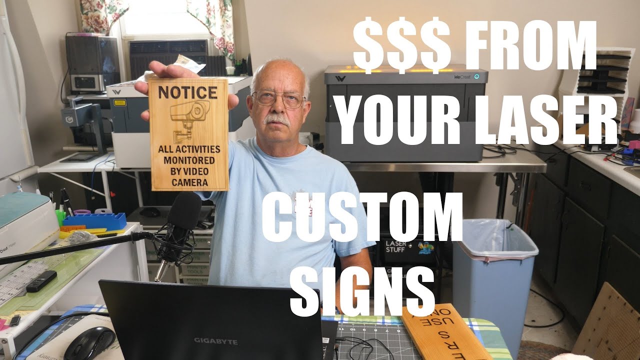 Making Custom Laser Signs - YouTube