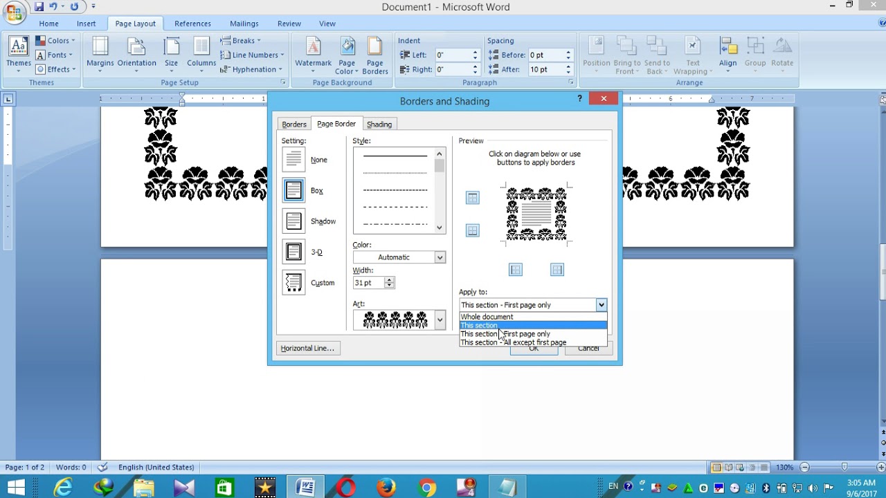 HOW TO INSERT BOARD IN MS WORD FILE YADDA AKE SANYA PAGE BOARDER A ...