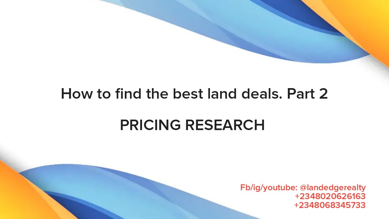 How To Find The Best Land Deals Part 2 Pricing Research YouTube how-to-find-the-best-land-deals-part-2-pricing-research-youtube