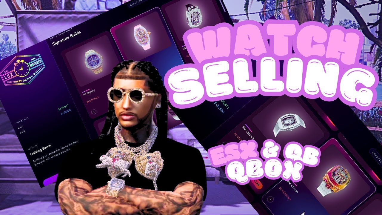 Watch Selling for FiveM | Luxury Watch Script (ESX & QBCore) - YouTube