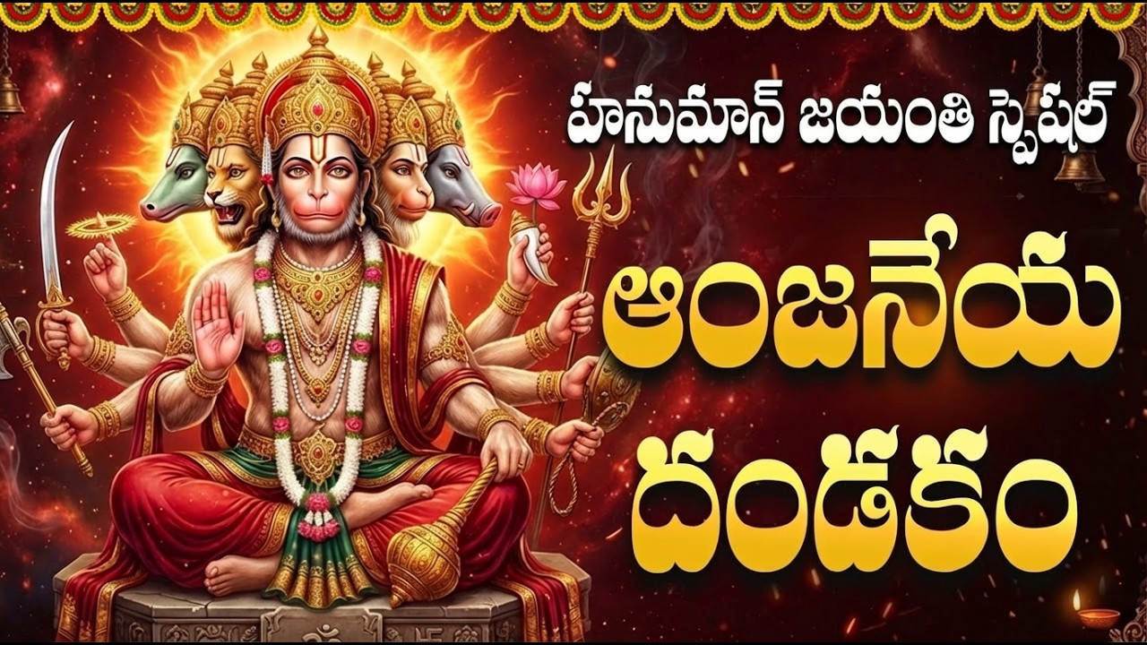 శ్రీ ఆంజనేయ స్వామి దండకం 🙏| Hanuman Jayanti Special Songs | Hanuman ...