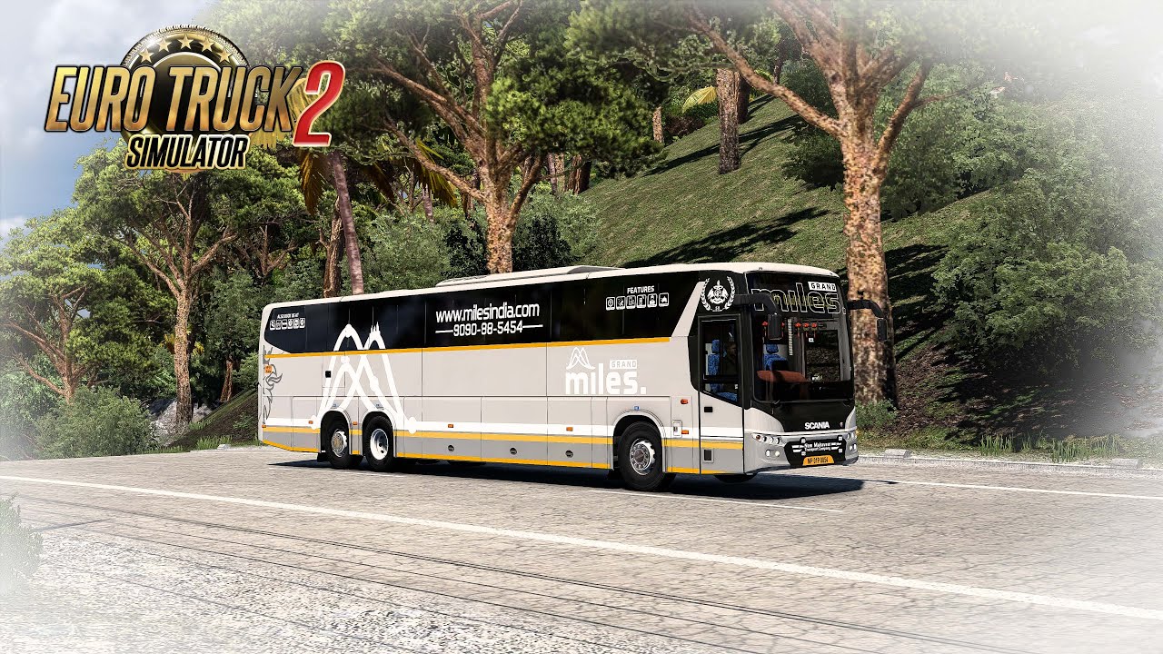 Watch Full Video | Scania Grand Miles bus in night journey in Ghat Road ...